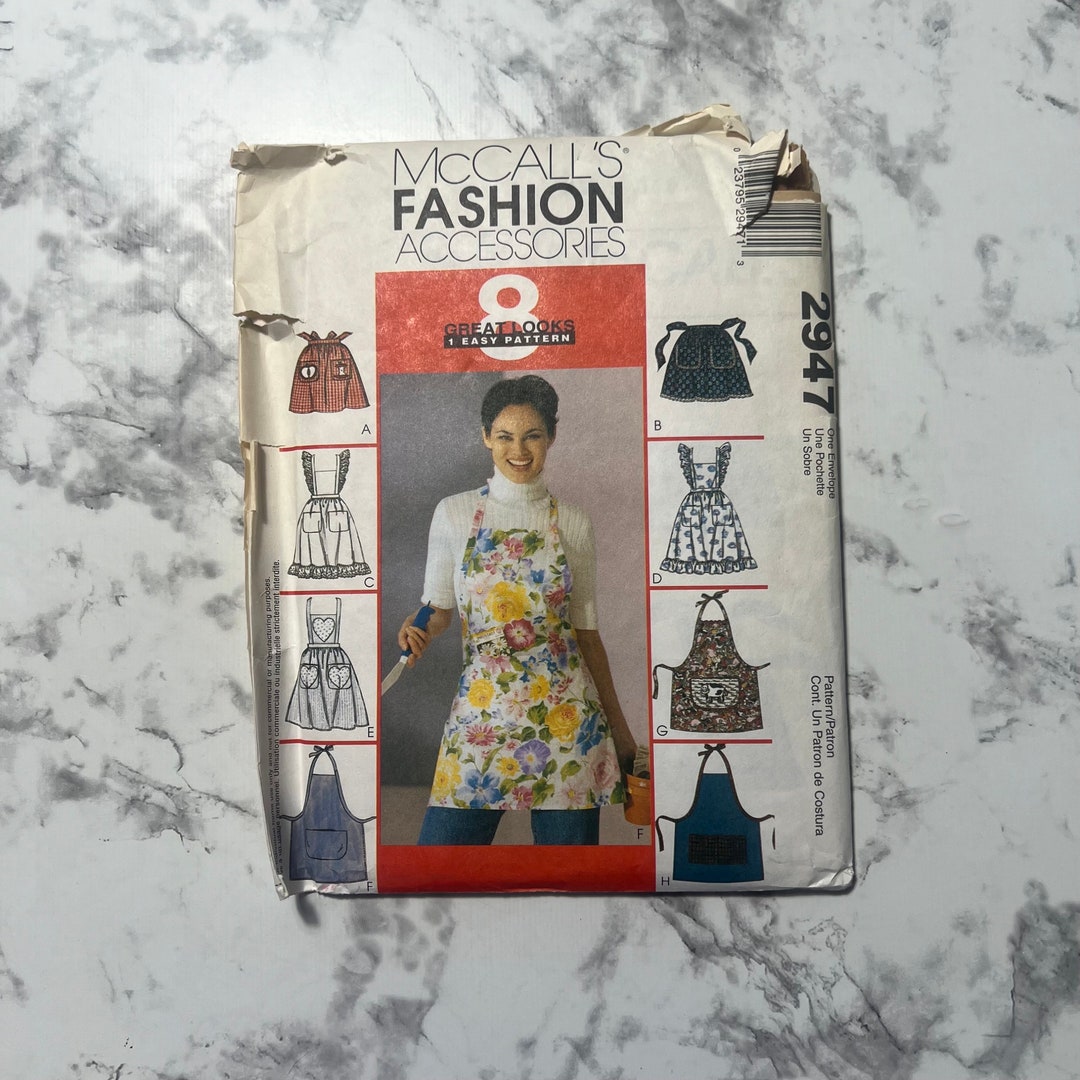 Early 2000s 8 Great Looks, 1 Easy Pattern, Misses Aprons Pattern, Easy ...
