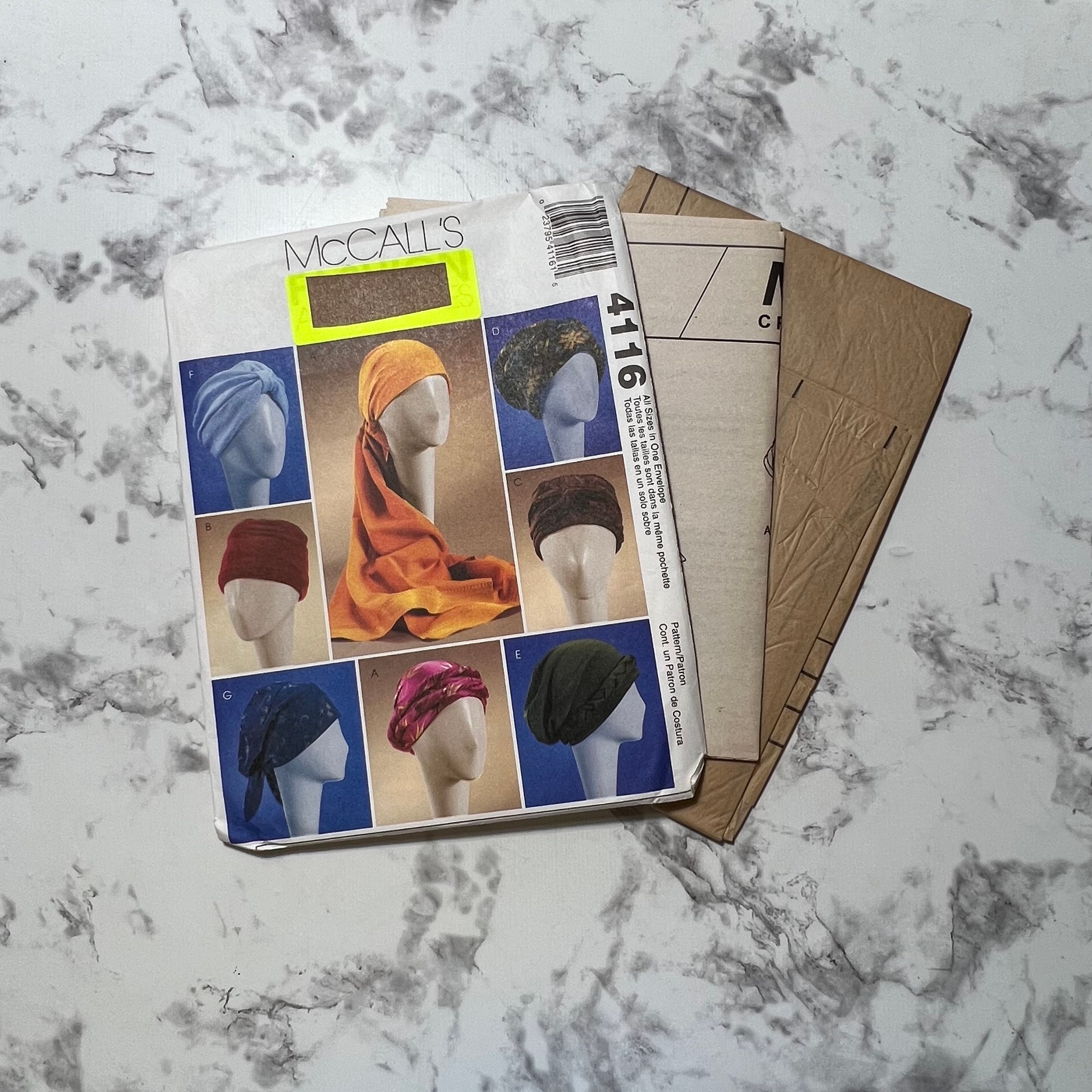 Early 2000s Fashion Accessories Turbans, Headwrap, and Hats Pattern ...