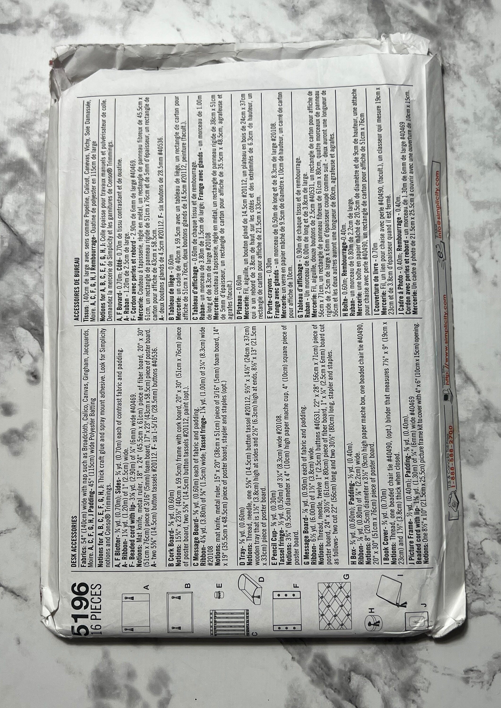 Early 2000s Desk Accessories Pattern, Noteboards, Blotters, and More ...