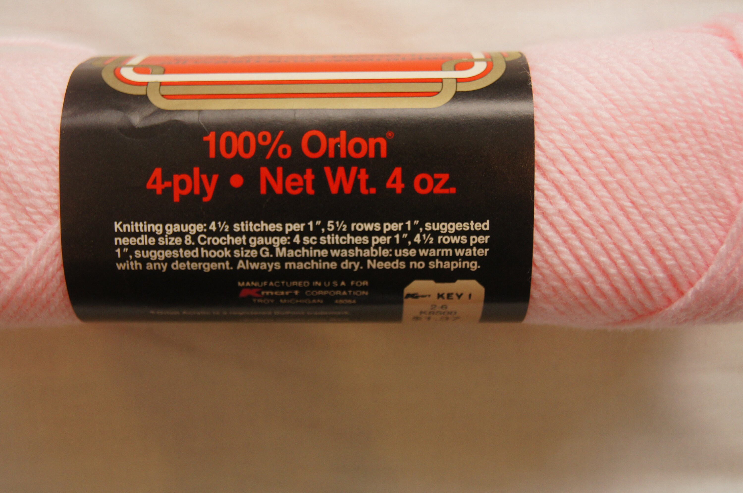 Vintage Wintuk Yarn 100% Acrylic 3025 Baby Pink - Etsy