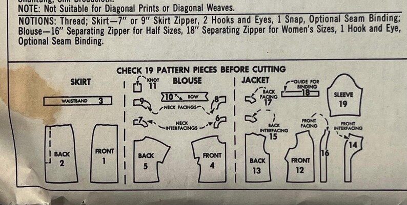 60s Ensemble Pattern in Women's Sizes and Misses' and Women's Half ...