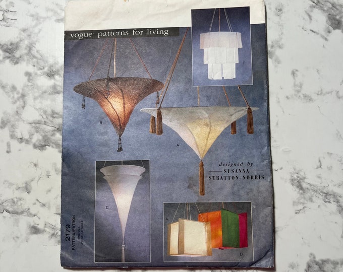 90s Vogue Patterns for Living Hanging Lamps Pattern by Susanna Stratton ...