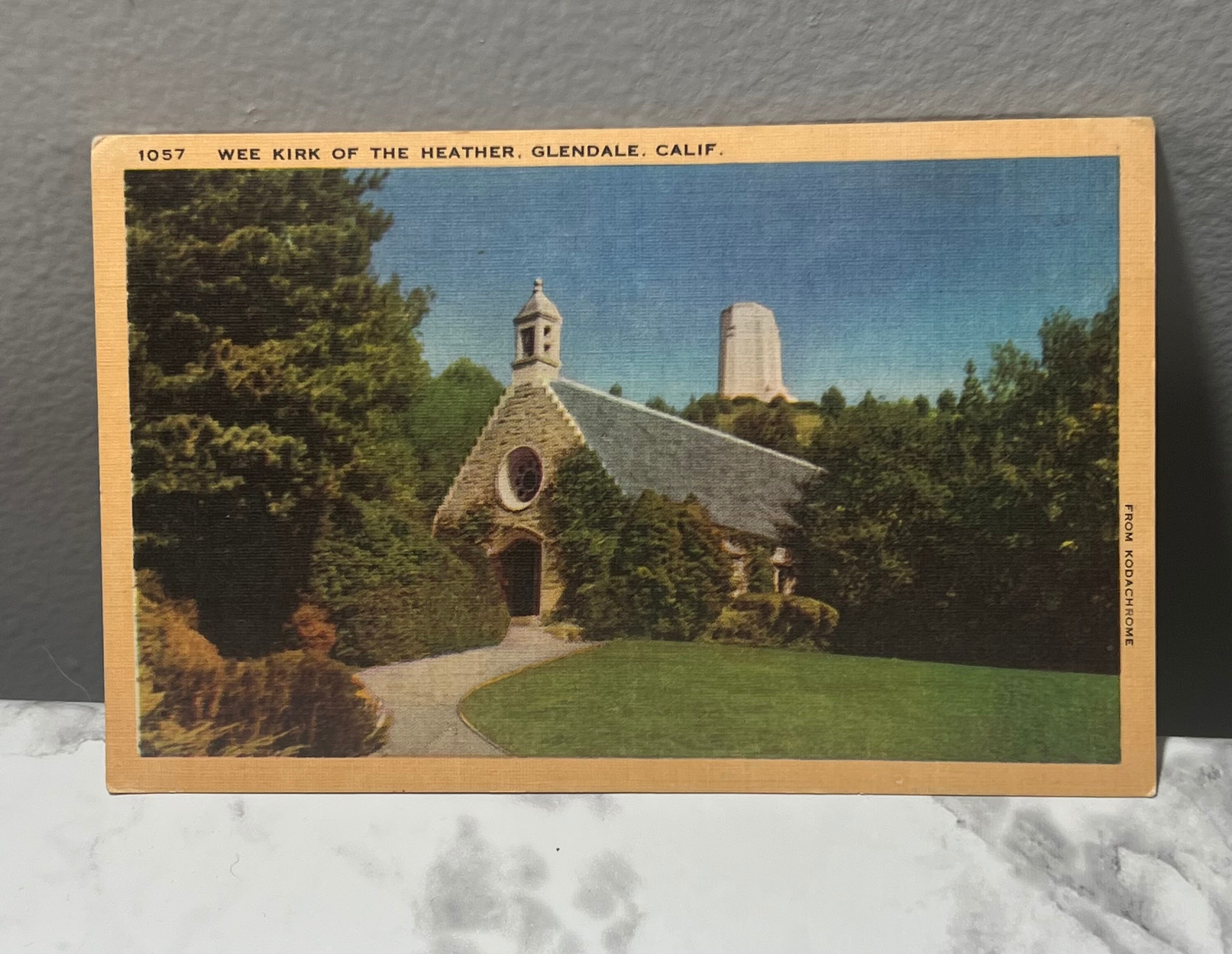 Vintage Postcard, 1057 Wee Kirk of the Heather, Glendale, California ...