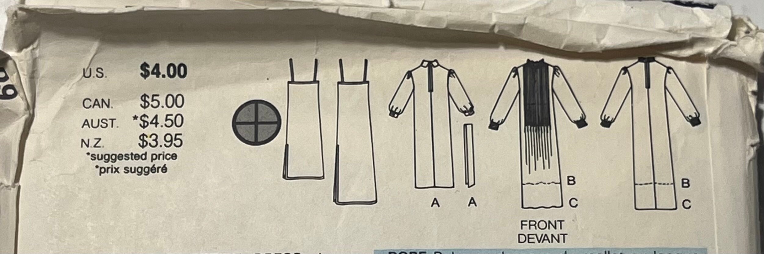 80s Misses'/misses' Petite Dress Pattern, Long Sleeve Midi or Maxi ...