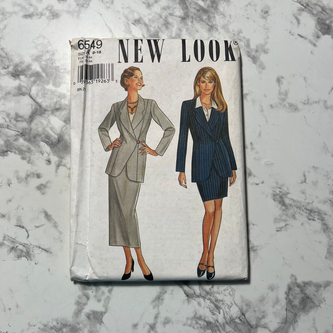 80s/90s Skirt Suit Pattern, Misses' Blazer and Pencil Skirt Pattern in ...