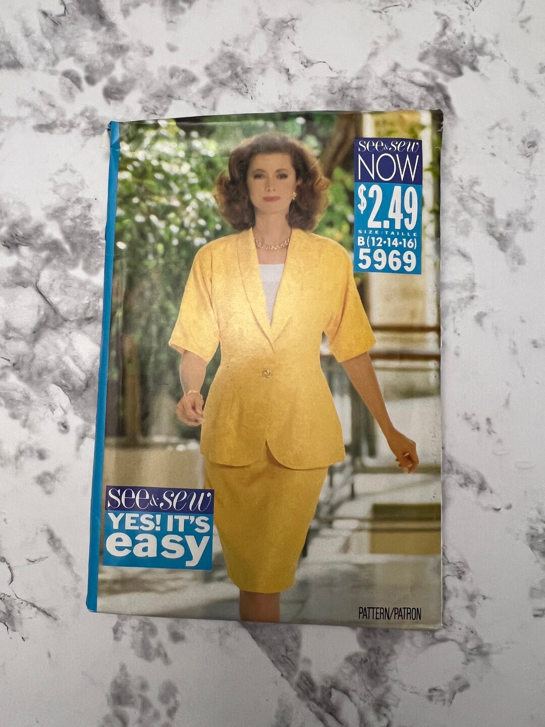 90s Very Easy Misses Unlined Jacket, Skirt, and Top Pattern, Short ...