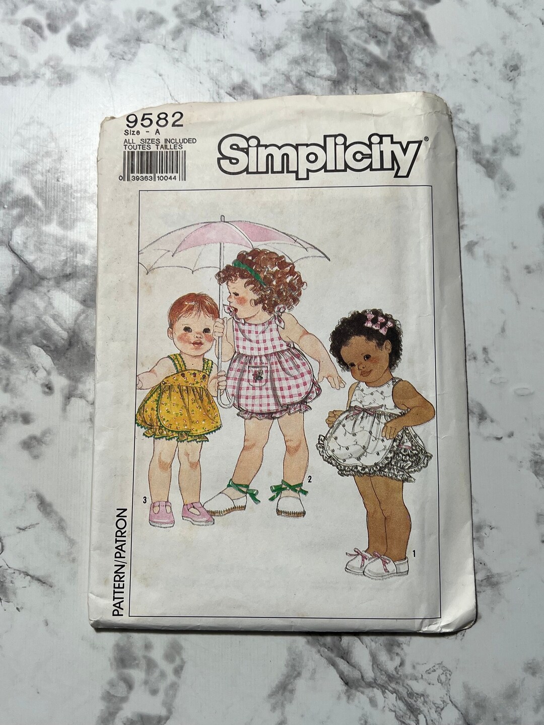 90s Toddlers' Sundress and Panties Pattern, Little Girl Sleeveless ...