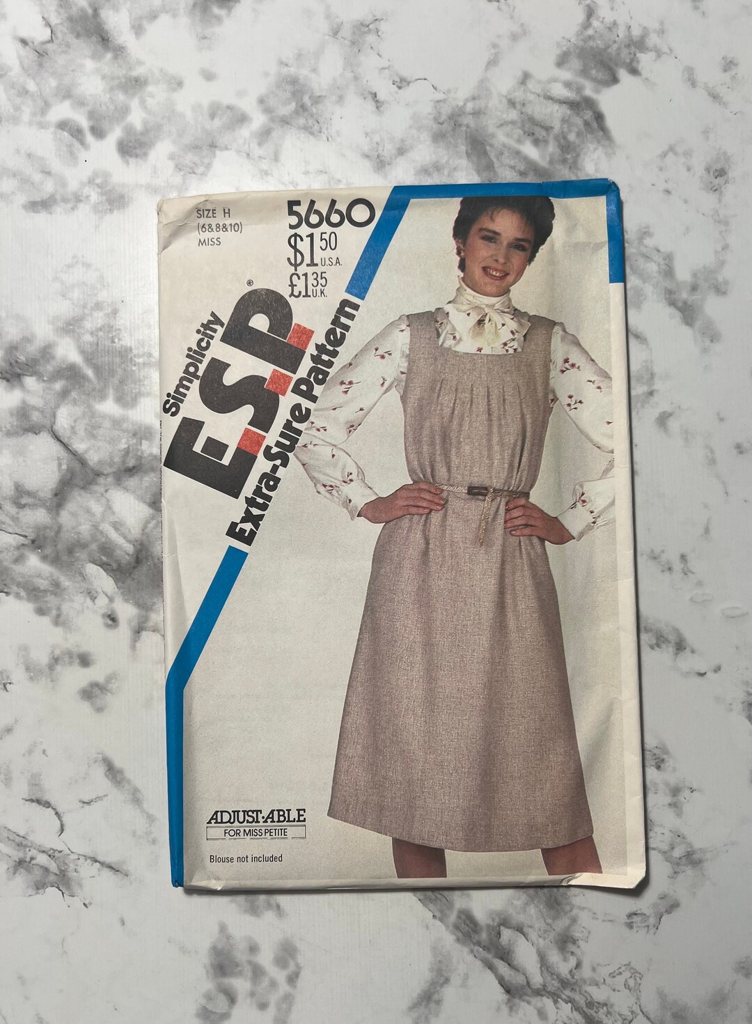 80s Extra Sure Pattern, Misses' Loose-fitting Pullover Jumper Pattern ...