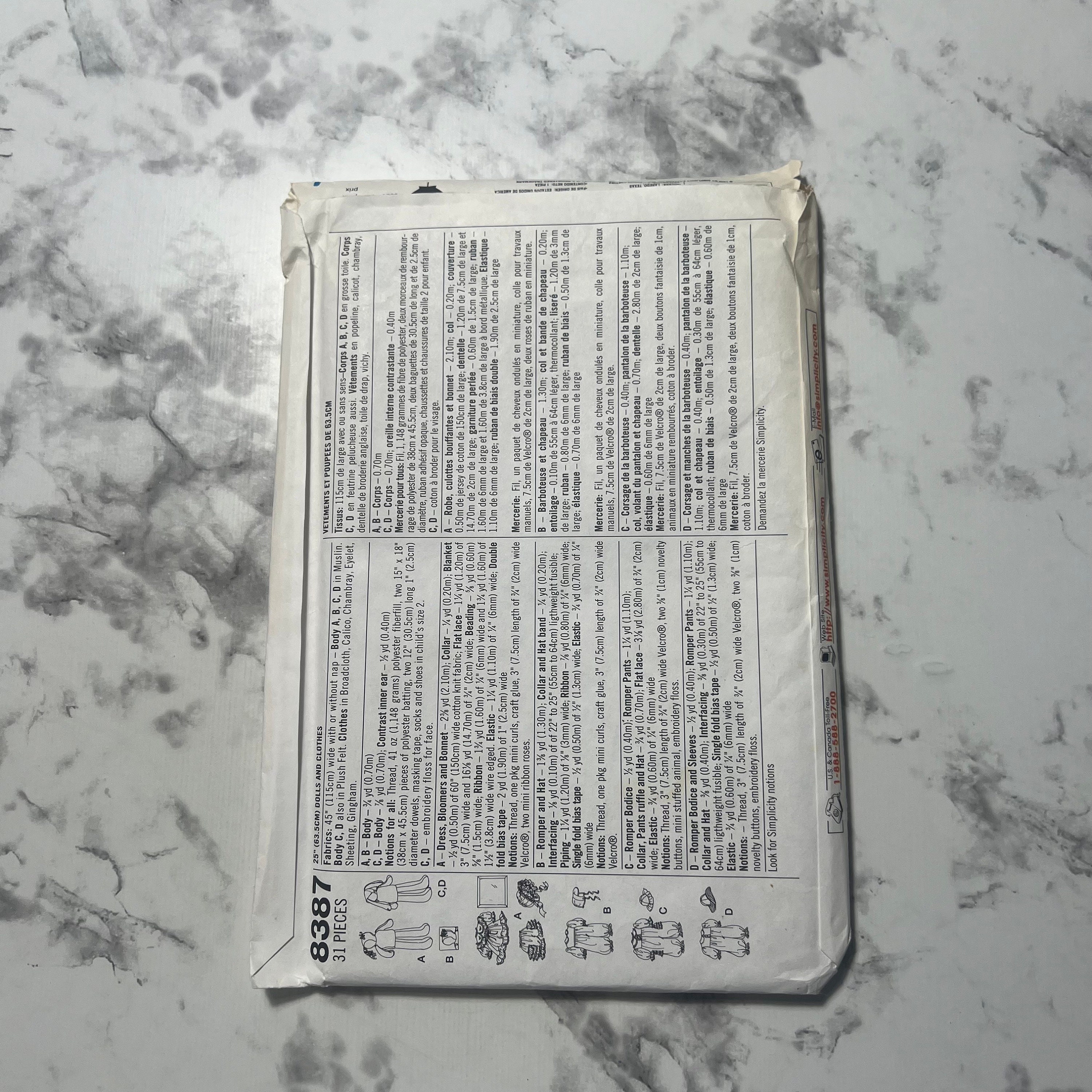 90s 25 63.5 Cm Dolls and Clothes Pattern, Decorative Bunny Rabbit or ...