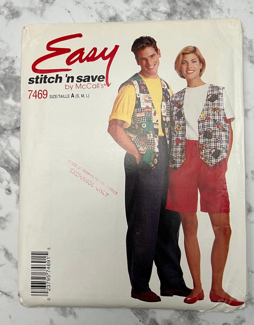 90s Easy Misses and Mens Lined Vest, T Shirt, Pull on Pants, and Shorts ...