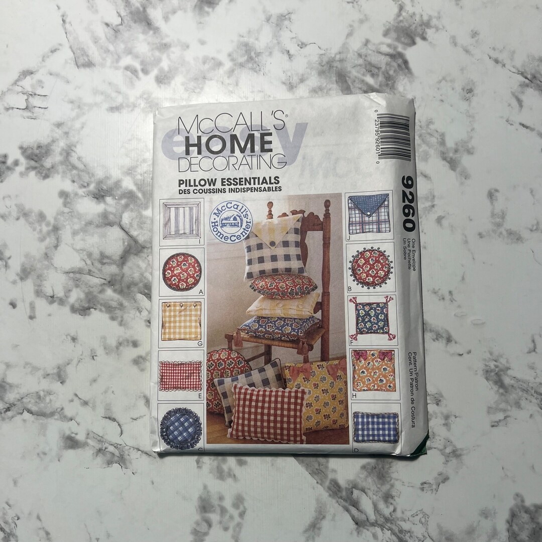 90s Mccall's Home Decorating Pattern, Easy Pillow Essentials Pattern ...