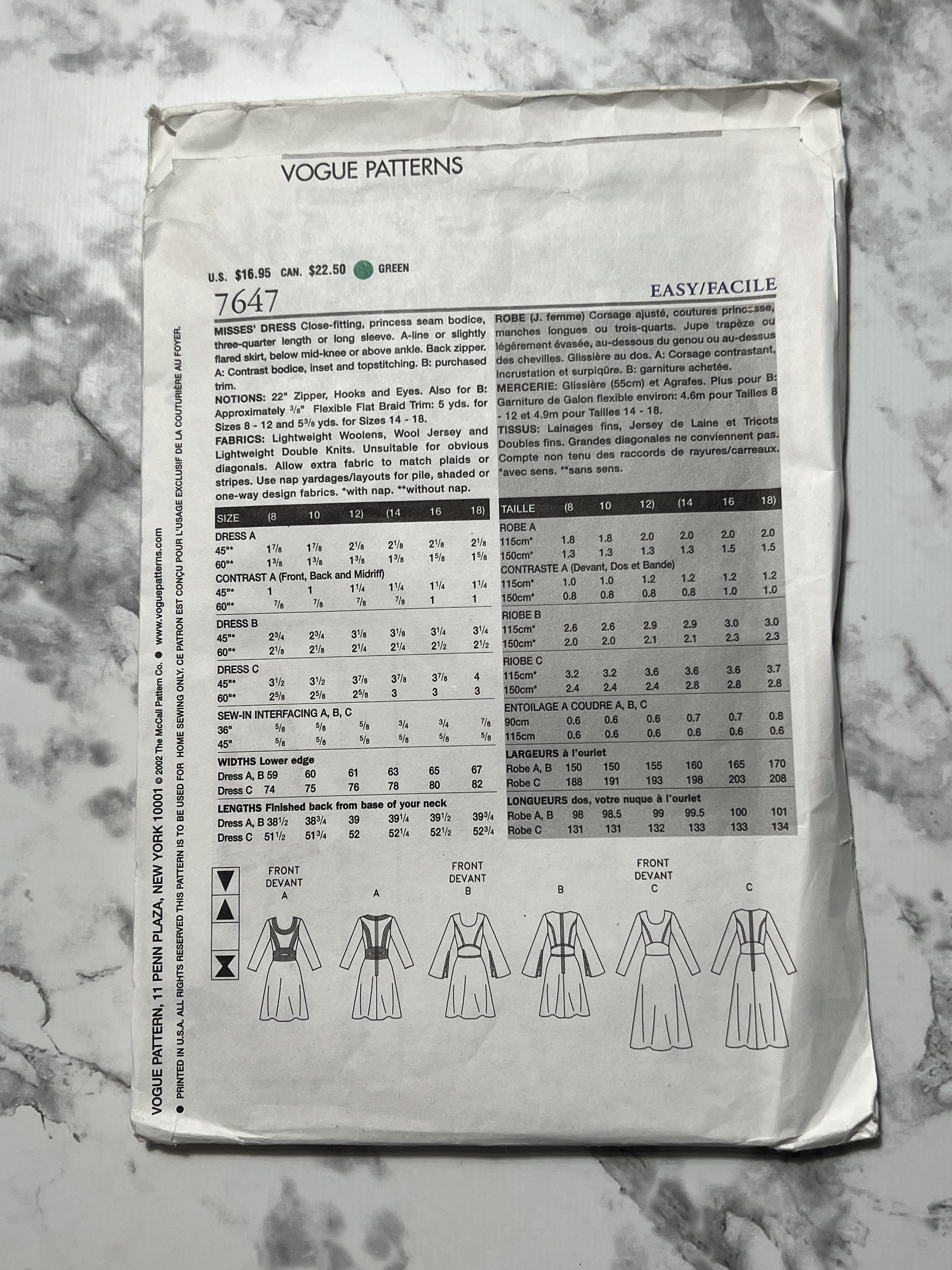 Early 2000s Easy Misses Dress Pattern Long Sleeve Dress - Etsy