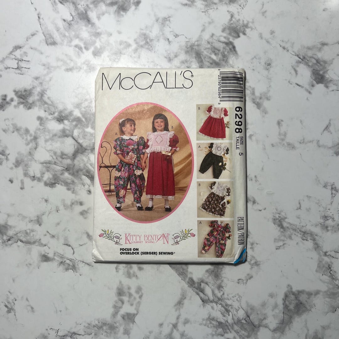 90s Kitty Benton Gourmet Sewing Children's and Girls' Dress, Jumpsuit ...