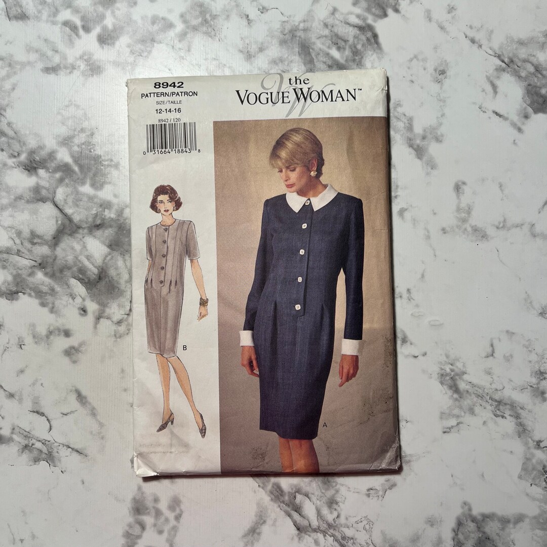 90s the Vogue Woman Very Easy Misses'/misses' Petite Dress Pattern ...