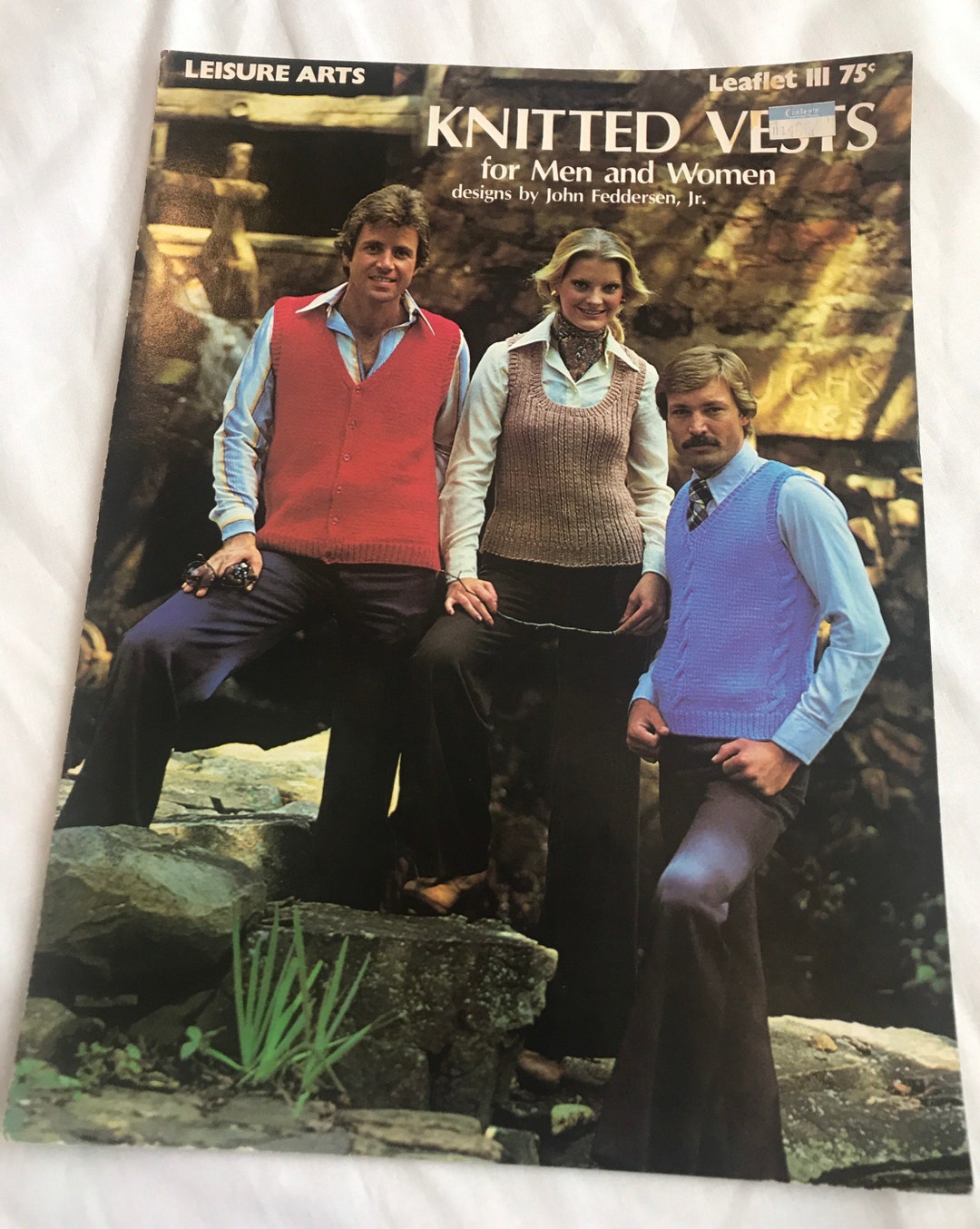 1970s Knitted Vests for Men and Women Vintage Knitting Pattern Leaflet ...