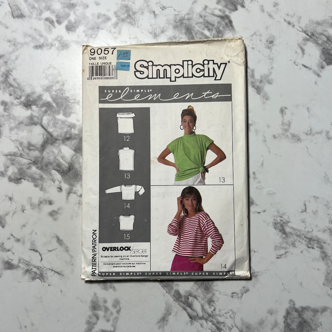 80s Super Simple Elements Misses' Tops Pattern for Stretch Knits Only ...