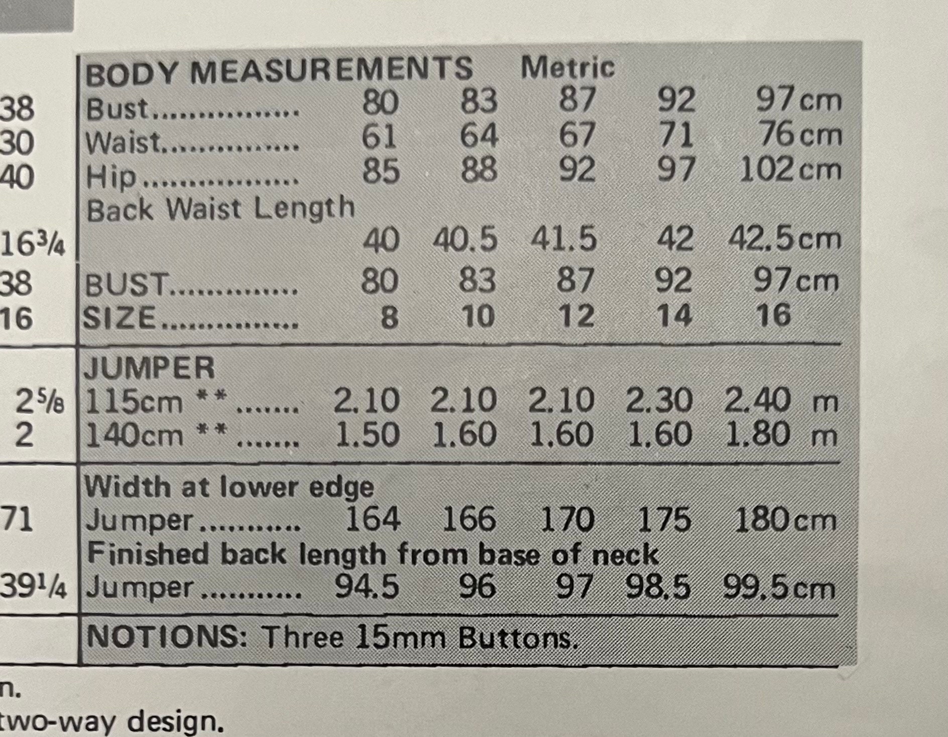 Early 80s Misses Jumper Pattern, Sleeveless Dress Pattern With Round ...