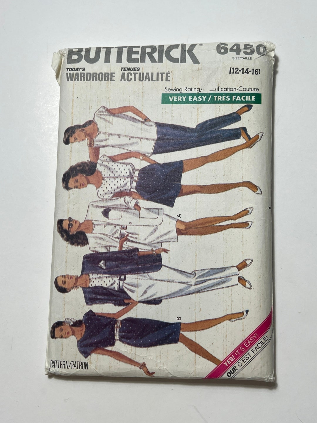 80s Very Easy Petite Jacket, Top, Skirt, Shorts, and Pants Pattern ...