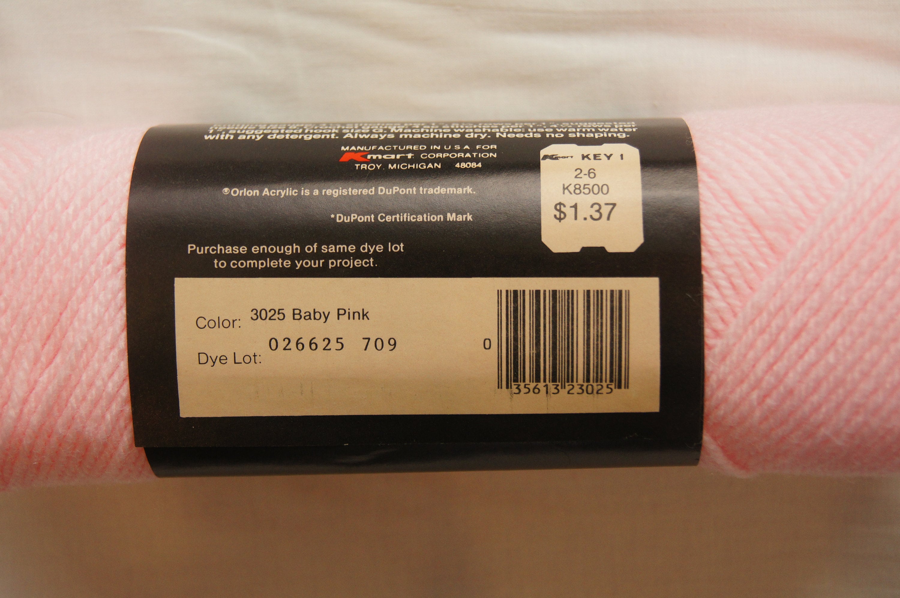 Vintage Wintuk Yarn 100% Acrylic 3025 Baby Pink - Etsy