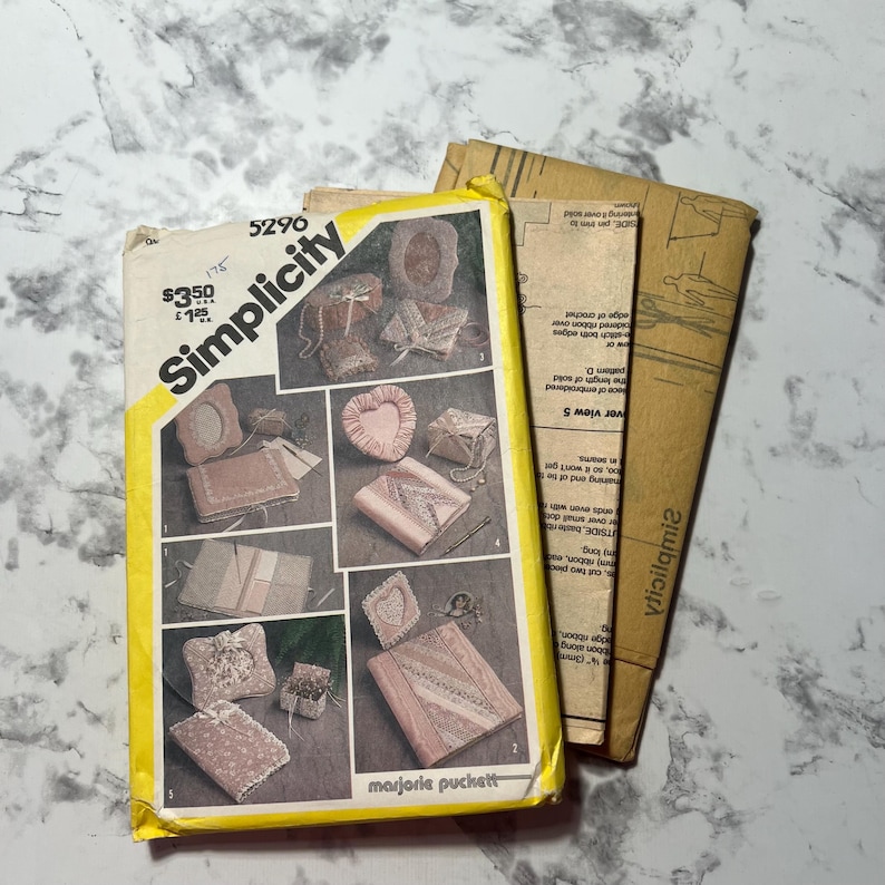 80s Marjorie Puckett Desk and Dresser Accessories Pattern, Fabric ...