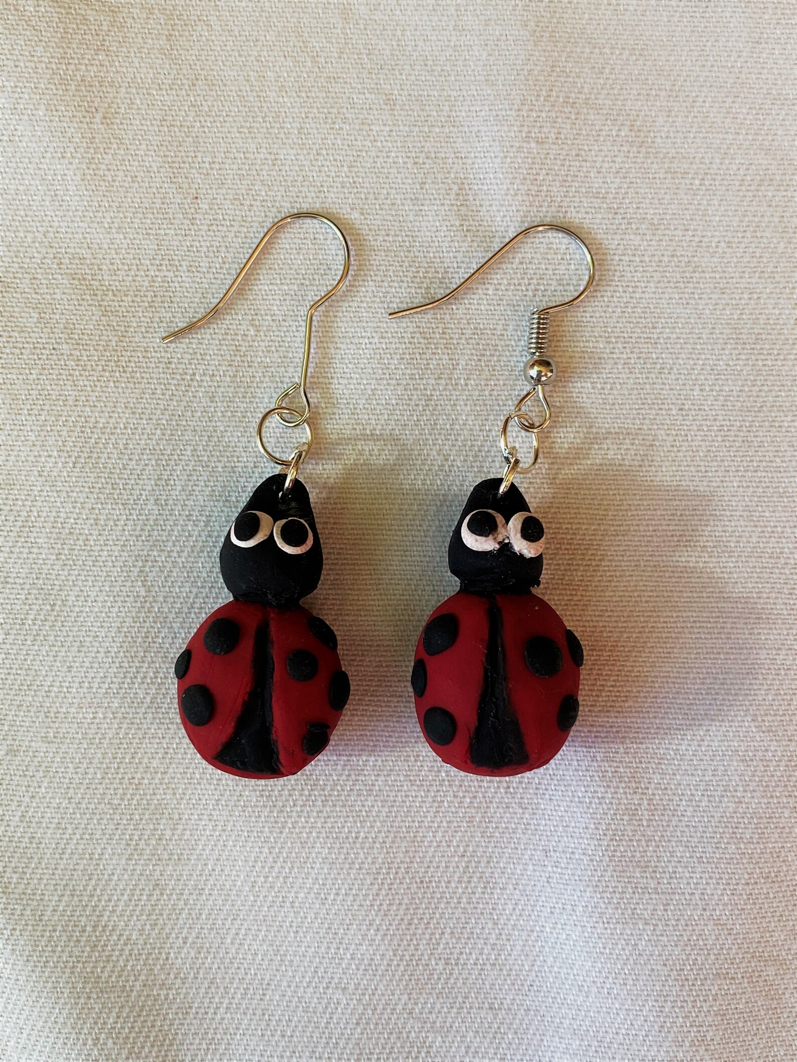 Ladybug Earrings - Etsy