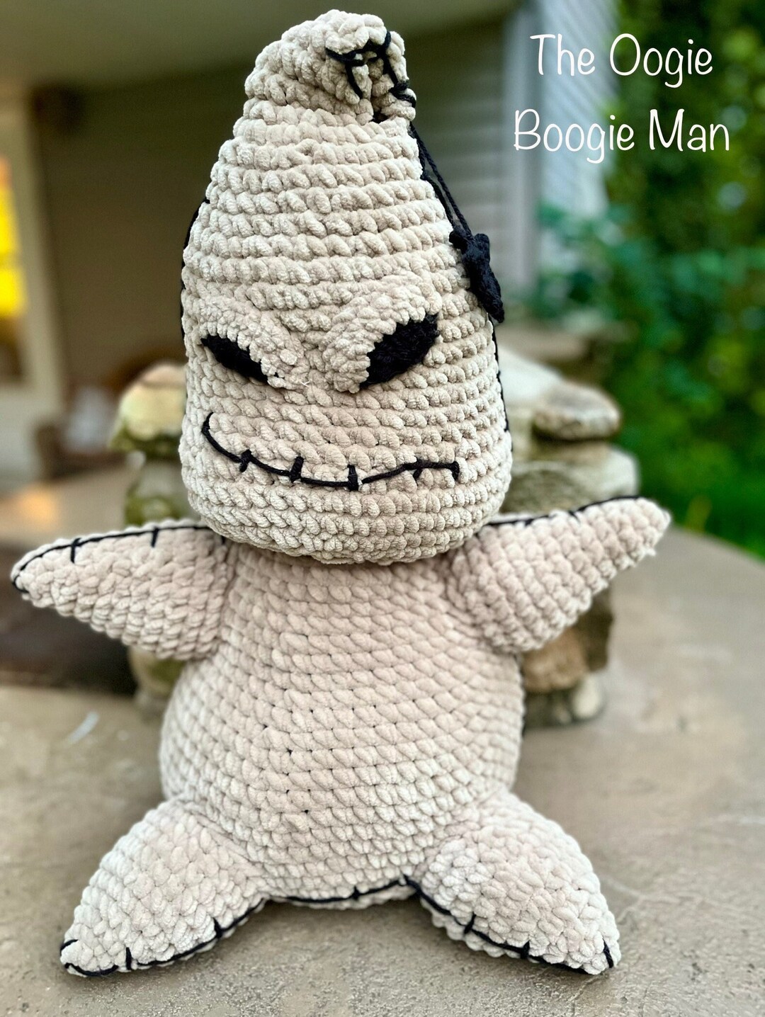 Jumbo Crocheted Oogie Boogie Plushie - Etsy