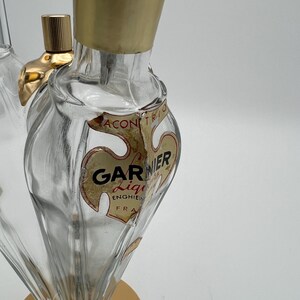 Vintage Garnier Flacon Trio Gold Accent Liquor Bottles - Etsy
