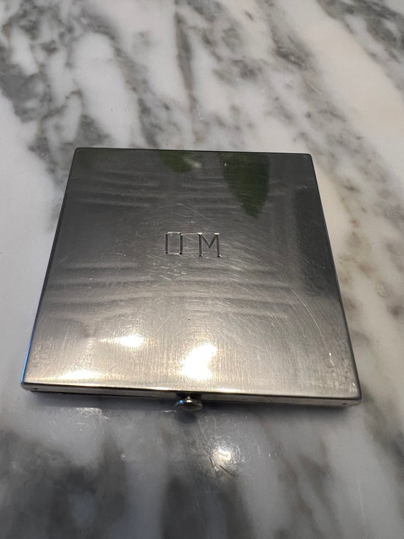 Antique wadsworth sterling silver compact - Gem