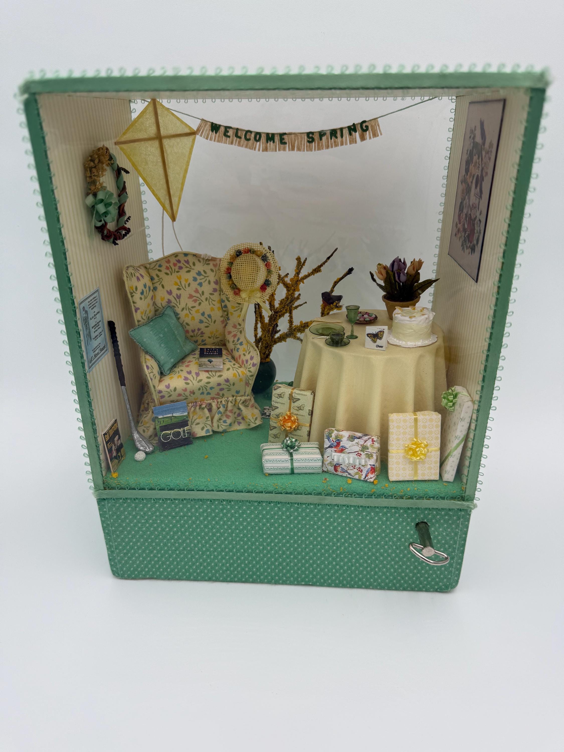 Vintage Artisan Made Music Box Diorama From Albany Nyvintage - Etsy