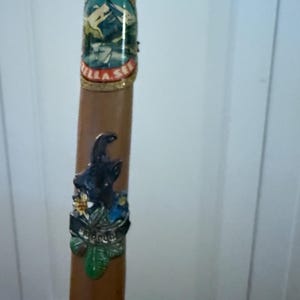 Vintage Walking Stick With 14 Stocknagel Badges, Handmade Wood Cane - Etsy
