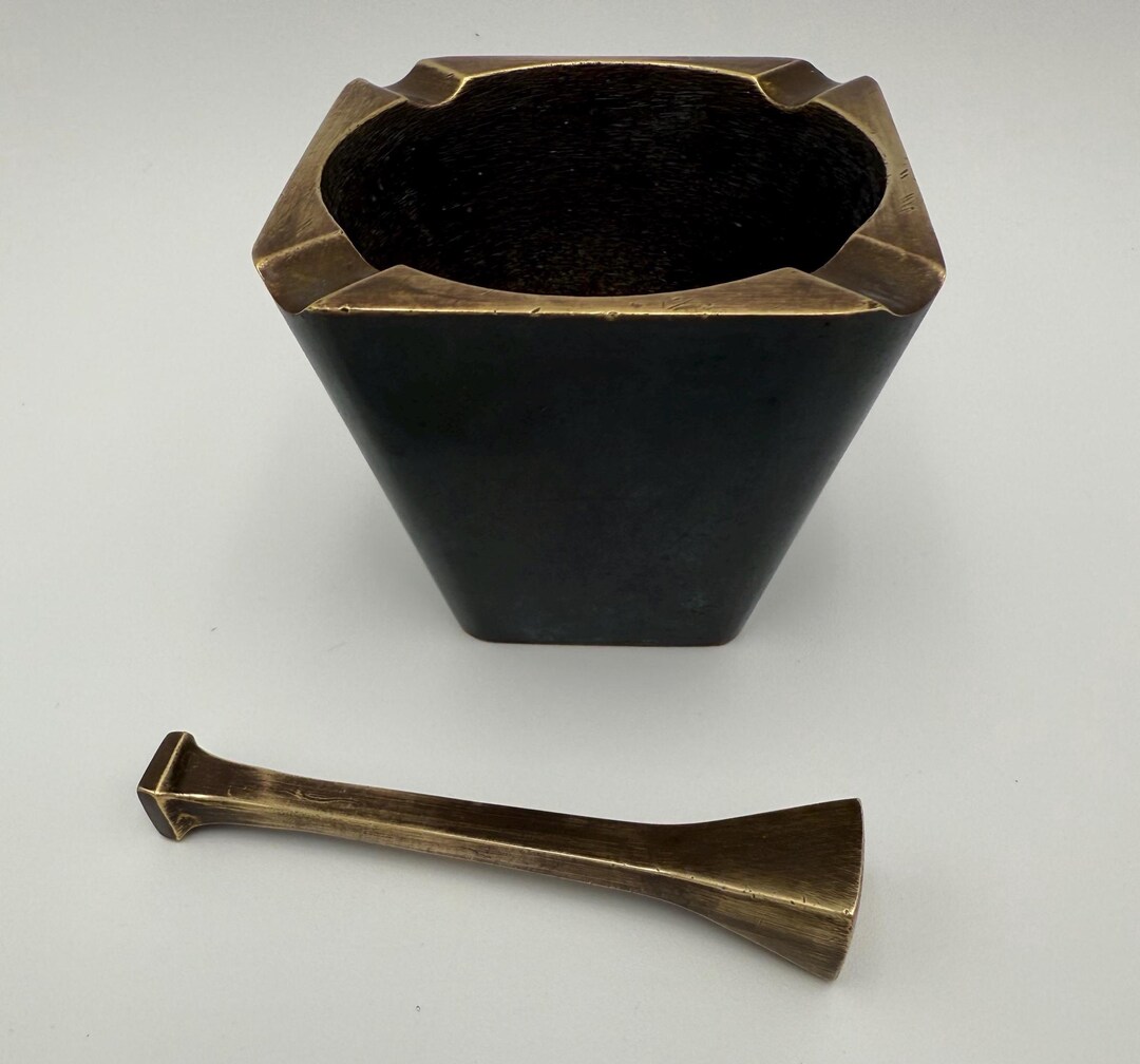 Vintage Pal-bell Cast Bronze Cup Ashtray With Extinguisher Made in ...