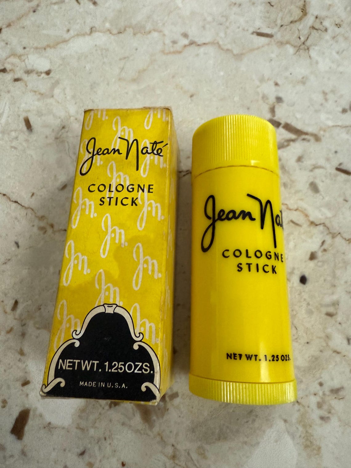 Vintage NOS 1960s-1970s Full Jean Nate Cologne Stick. Net Wt 1.25oz ...