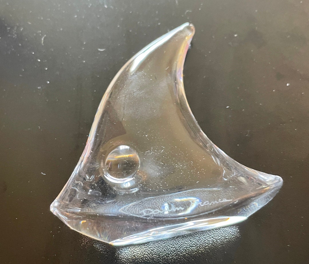 Vintage Daum France Signed Glass Fish - Etsy