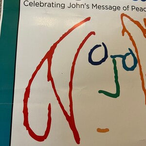 Vintage Yoko Ono Imagine Peace Poster From John Lennon Artwork Sale in ...