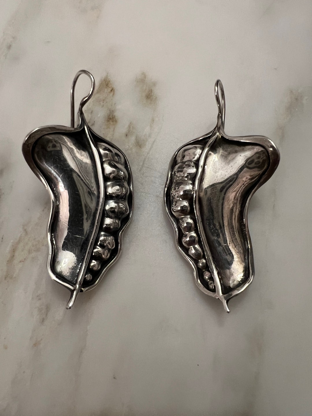 Modernist Susan Sachs Sterling Silver Pierced Earringsvintage - Etsy