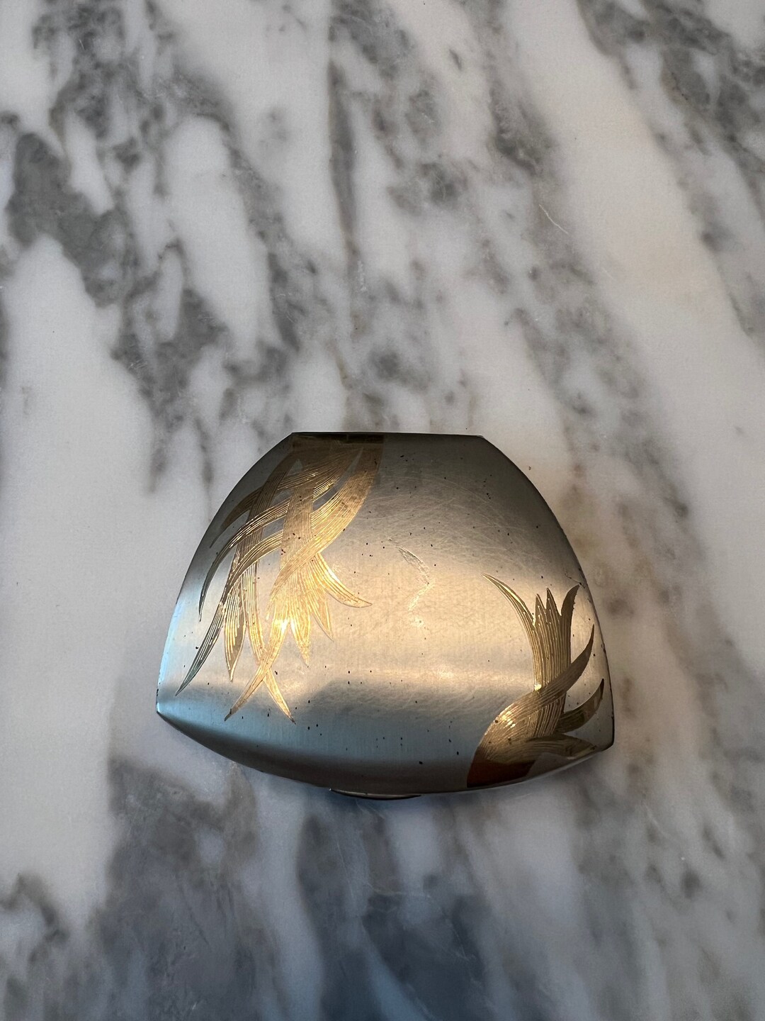 Vintage Elgin American Sterling Silver Compact - Etsy