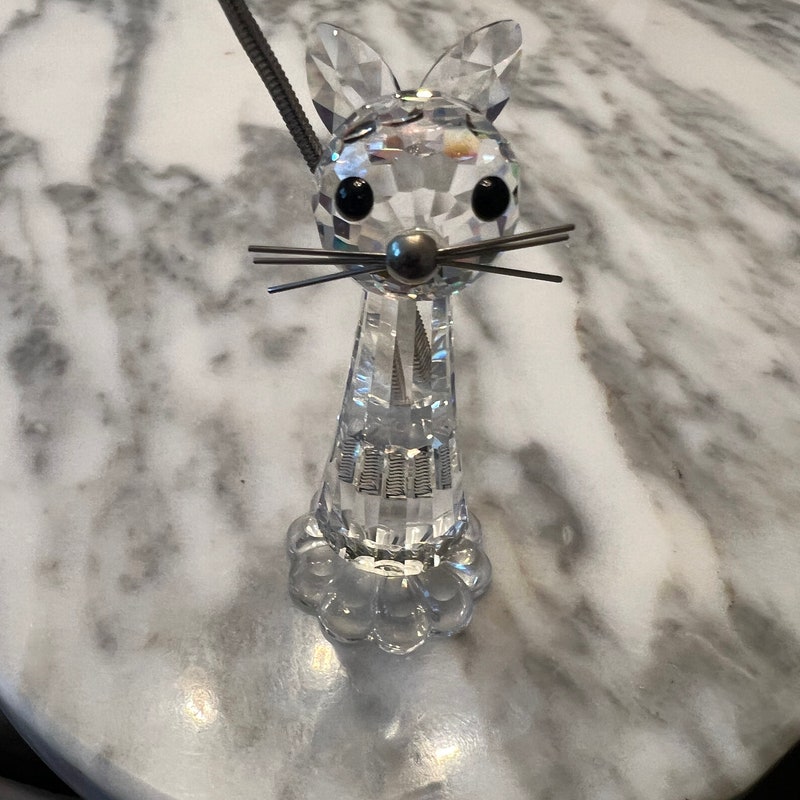 Swarovski Cat - Etsy