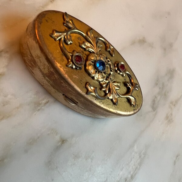 Brass Pill Box - Etsy