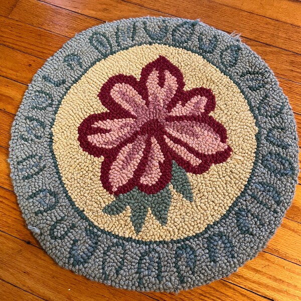 Hooked Chair Pads - Etsy