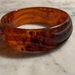 Marbled Caramel Colored Faux Tortoise Shell Carved Bakelite Bangle - Etsy