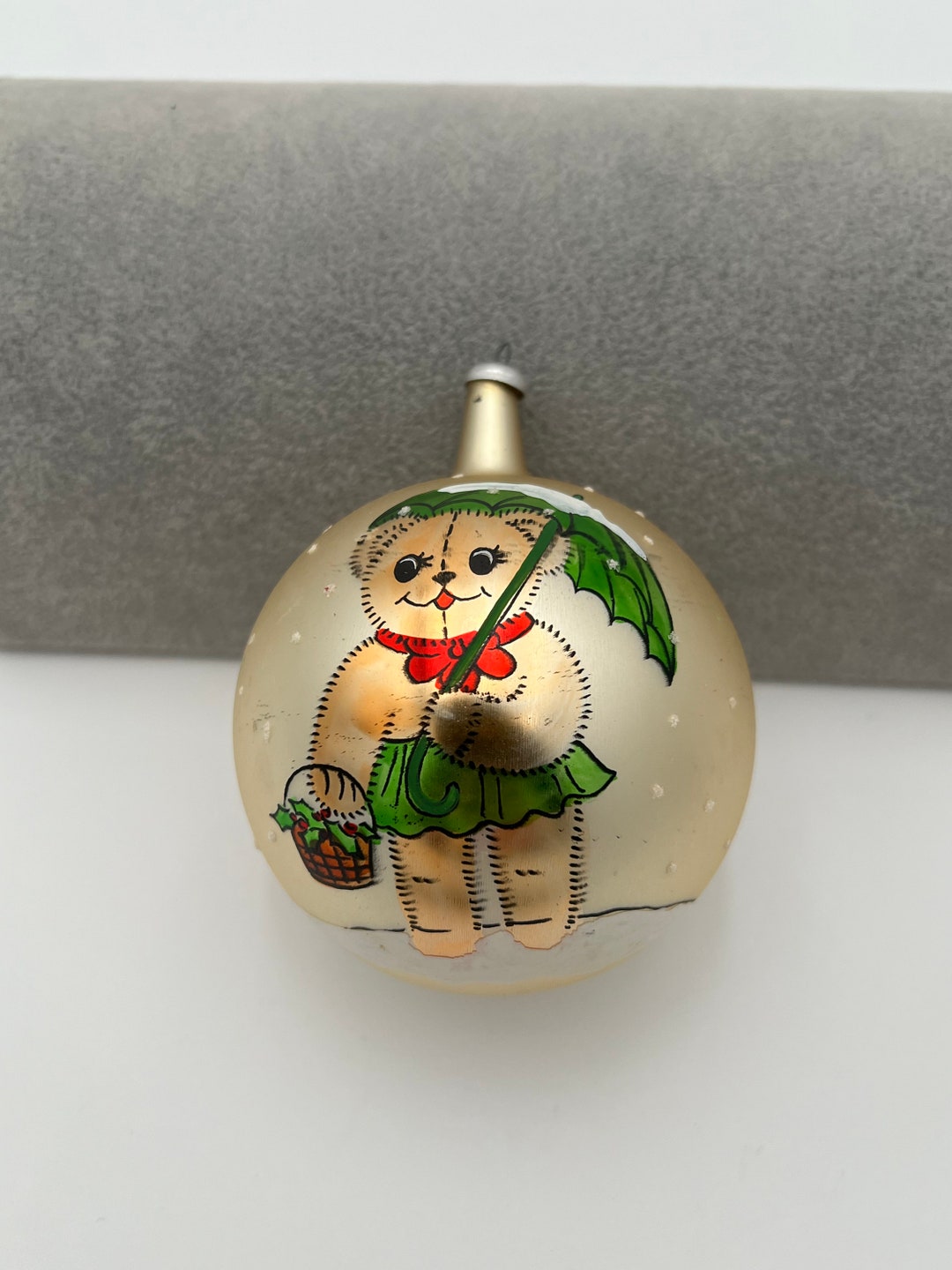 Vintage Italian Teddy Bear Christmas Ornament - Etsy