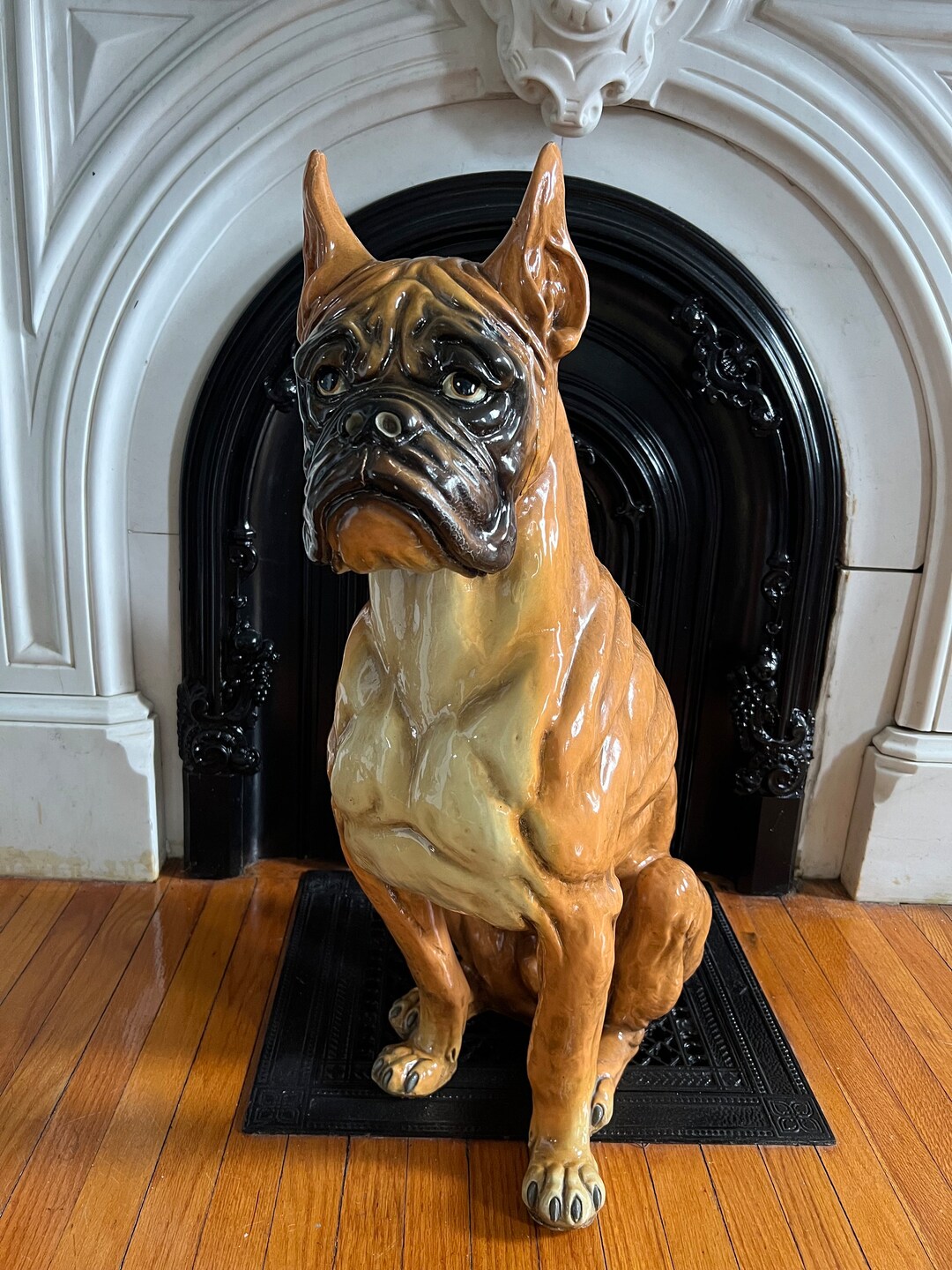 Vintage 1960s-70s Life Size Boxer Dog Statue by Marwal Industries - Etsy