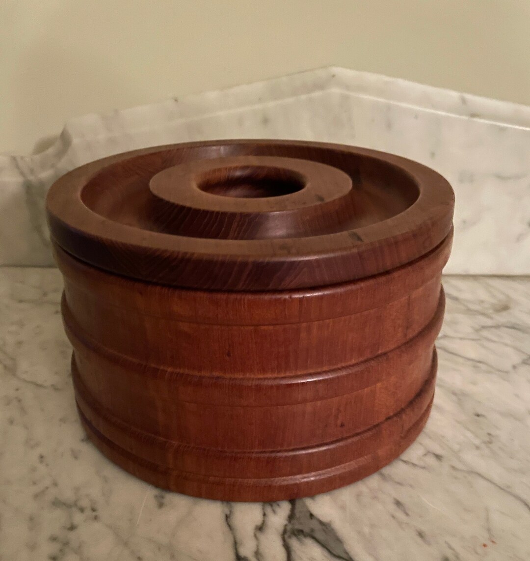 Vintage Dansk IHQ Teak Wood Ice Bucket Made in Denmark - Etsy