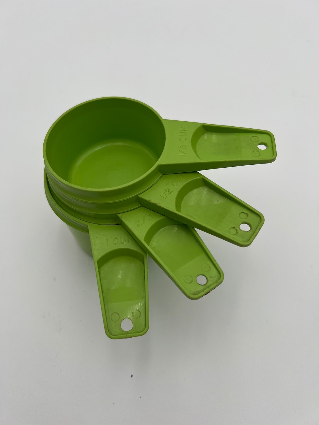 Vintage Tupperware Green Measuring Cups - Etsy