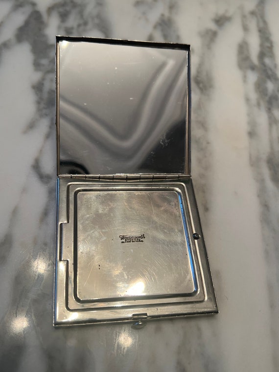 Antique wadsworth sterling silver compact - Gem