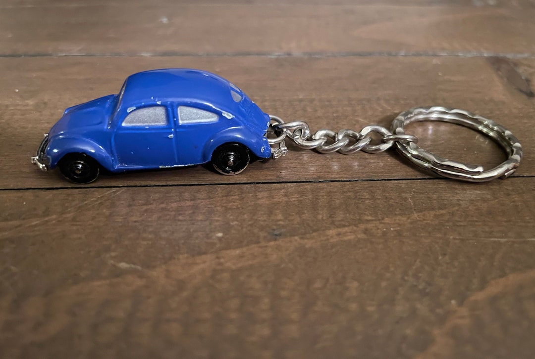 Vintage Volkswagen Beetle 1948 Die Cast Blue Keychain by Kerico - Etsy