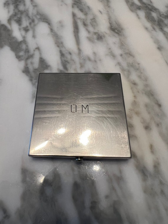 Antique wadsworth sterling silver compact - Gem