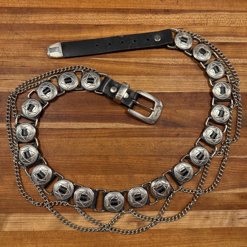 Leather Link Belt - Etsy