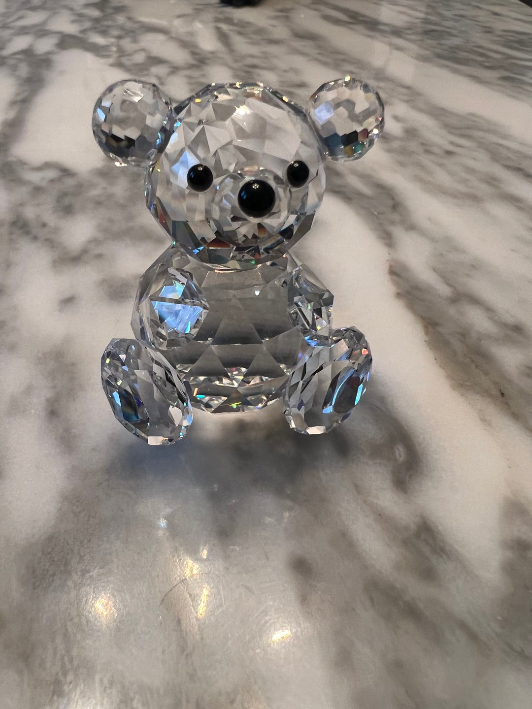Signed Swarovski Crystal Teddy Bear 2 Inches High - Etsy
