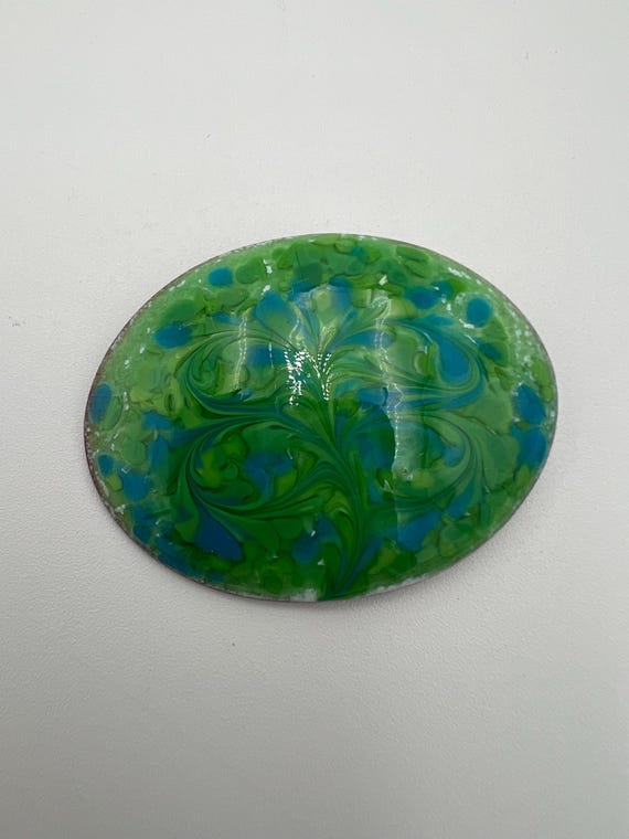 green enamel copper - Gem